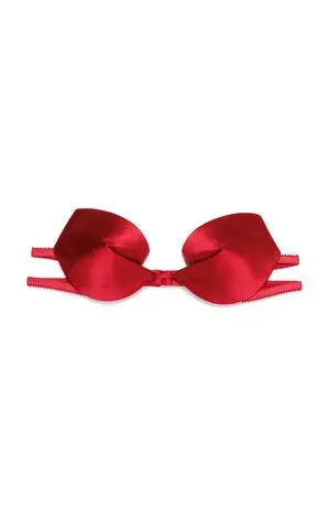 TOM FORD Silk Duchesse Strapless Evening Bra Red