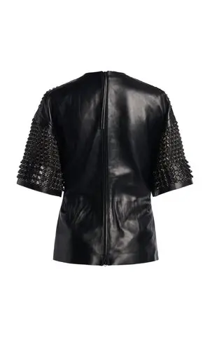 TOM FORD Embroidered Nappa Lambskin Mini Dress