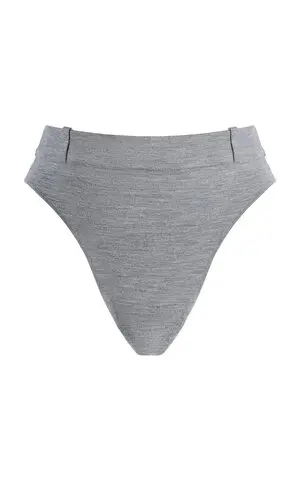 TOM FORD High-waist Wool Thong - Grey