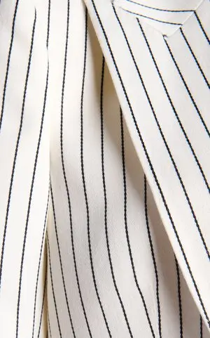 TOM FORD Striped Relaxed Double-breasted Wool Blazer