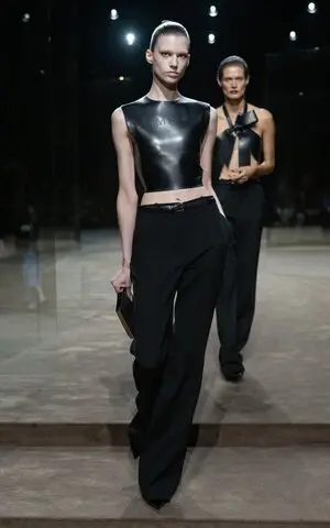 TOM FORD Nappa Lambskin Open Back Top