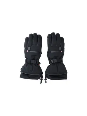 Moncler Padded Logo Gloves - Black