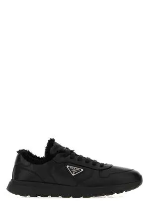 Prada Leather Prax 2.0 Sneakers - Black