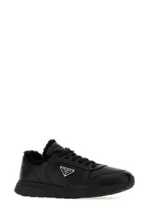 Prada Leather Prax 2.0 Sneakers - Black