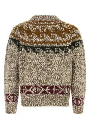 Moncler Embroidered Wool Blend Sweater
