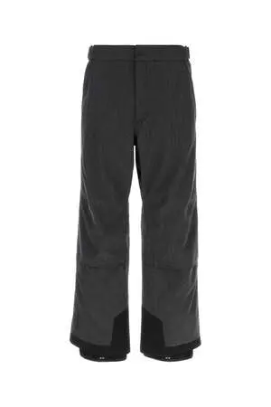 Moncler Charcoal Wool Ski Pant - Gray