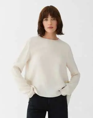 Lafayette 148 New York Organic Silk Georgette High Low Hem Blouse