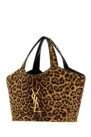Saint Laurent Printed Calf Hair Medium Icare Shopping Bag