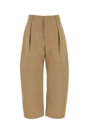 Loewe Beige Cotton Wide-leg Pant