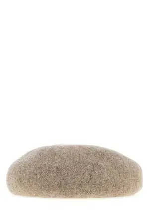 VIVIENNE WESTWOOD Dove Grey Wool Beret - Gray