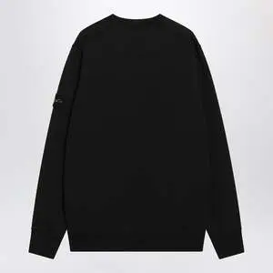 Stone Island Cotton Crew-neck Sweatshirt - Black