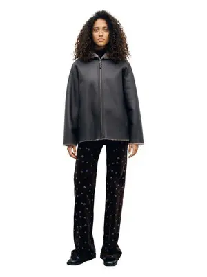 Gerard Darel Fani Hooded Zip Front Coat
