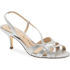 Nina Candie Slingback Sandal - Silver