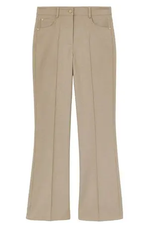 REISS Sofia Flare Twill Trousers
