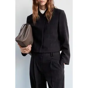 Mango Vitoria Structured Blazer - Brown