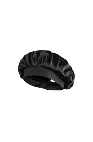 EMILY'S PILLOW Silk Hair Bonnet - Black