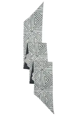 ELIZABETTA Martaskinny Silk Scarf - Black