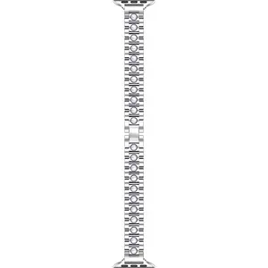 POSH TECH Goldie Faux Pearl Apple Watch® Bracelet Watchband - Silver