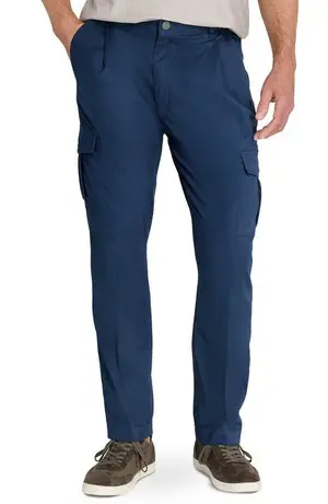 BROOKLYN BRIGADE Camden Pleated Cargo Pants - Navy