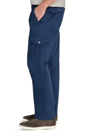BROOKLYN BRIGADE Camden Pleated Cargo Pants - Navy