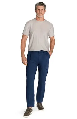 BROOKLYN BRIGADE Camden Pleated Cargo Pants - Navy