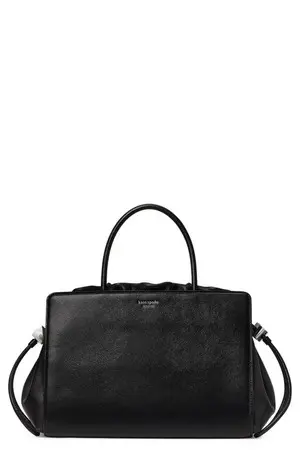 Kate Spade New York Helene Fine Grain Leather Satchel - Black