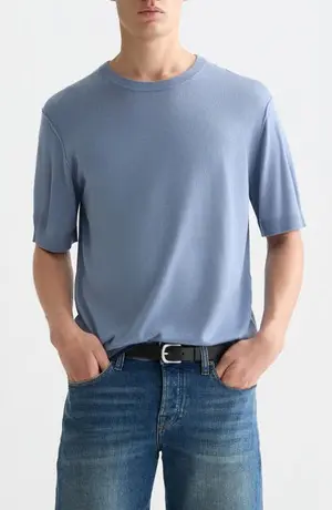 Scotch & Soda Relaxed Fit Short Sleeve Knit Top - Infinity