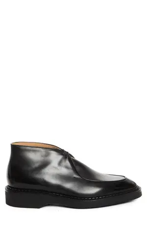 John Lobb Smith Leather Chukka Boot - Black
