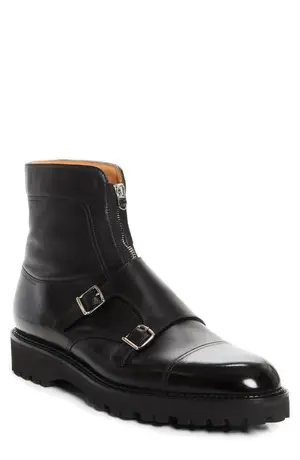 John Lobb William Leather Boot - Black