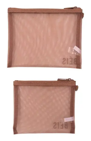 BEIS The Mesh Pouch Duo - Maple