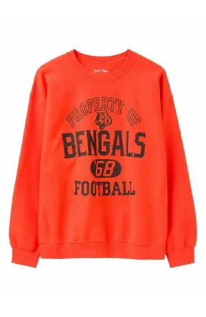 Junk Food Property Of Cincinnati Bengals Fleece Sweatshirt - Orange