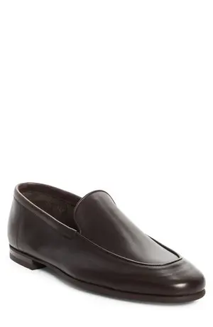 John Lobb Tyne Ii Leather Venetian Loafer - Dark Brown