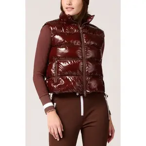 JORDE Nell Crop Puffer Vest - Teddy