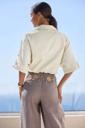 LASCANA Snap Front Shirt Jacket