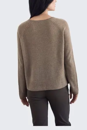 FRANNE GOLDE The One Lightweight Cashmere Crewneck Sweater - Sand
