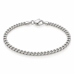 DONATELLO GIAN 2mm Sterling Curb Bracelet
