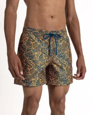 PRINCE & BOND Easton Swim Shorts In Rio Print
