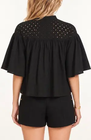 BISHOP + YOUNG Willow Eyelet Top