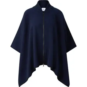 Bogner Nellie Wool Mix Poncho - Navy