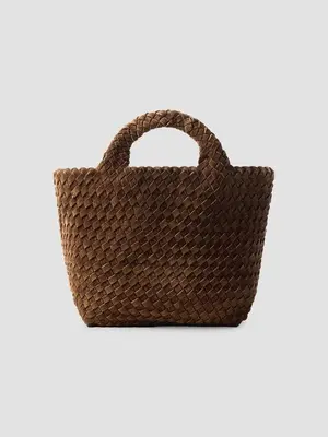NAGHEDI St. Barths Small Suede Tote Bag - Teak