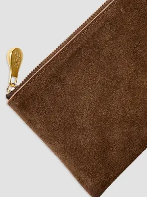 NAGHEDI St. Barths Small Suede Tote Bag - Teak