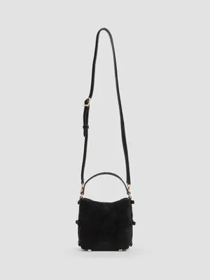 Simkhai Beau Mini Suede Bucket Bag