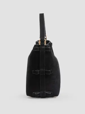 Simkhai Beau Mini Suede Bucket Bag