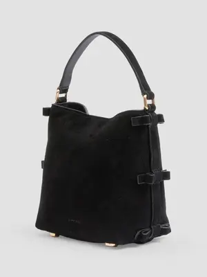 Simkhai Beau Mini Suede Bucket Bag