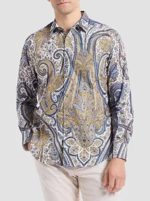 Robert Graham The Lansky Look Paisley Metallic Shirt