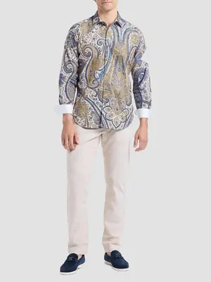 Robert Graham The Lansky Look Paisley Metallic Shirt