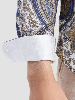 Robert Graham The Lansky Look Paisley Metallic Shirt