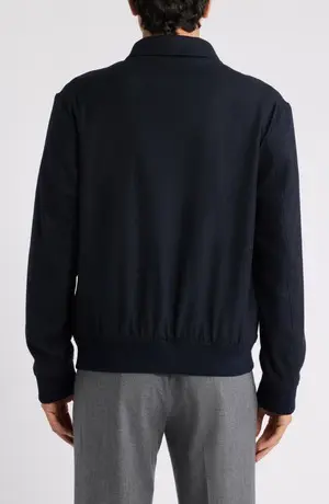 BOSS Hanry Bomber Jacket - Dark Blue