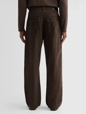 FRAME The Baggy Corduroy Wide-leg Jeans