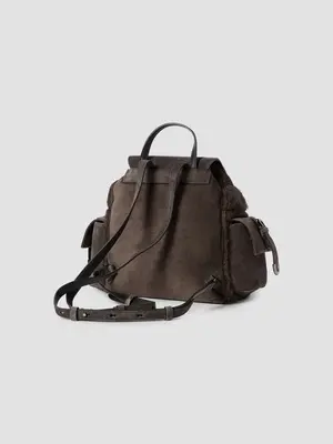 Brunello Cucinelli Sartorial Backpack In Mohair And Wool Knit